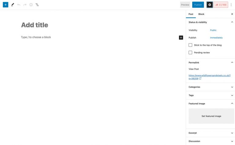 How To Post A Blog On WordPress